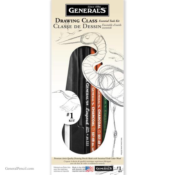 #1-KIT General’s® Drawing Class™ Essential Tools™ Kit – General Pencil ...