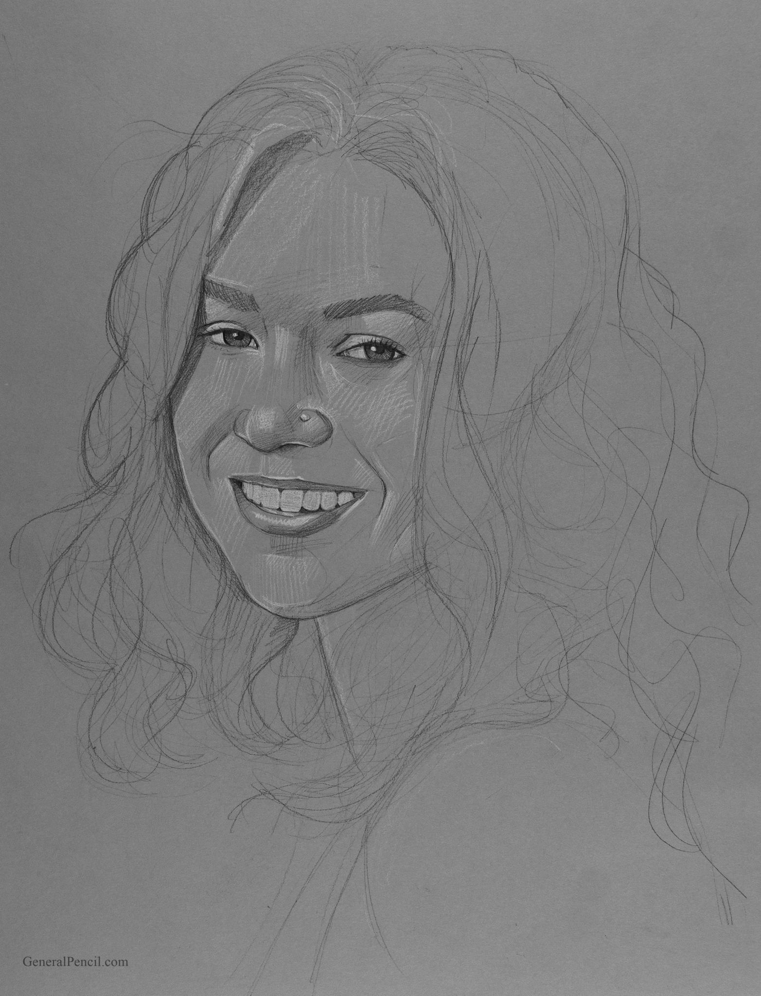 Step-by-Step Drawing Graphite Portrait Drawing Tutorial with Justin ...